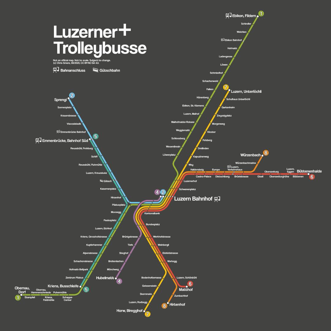 Switzerland rail train maps