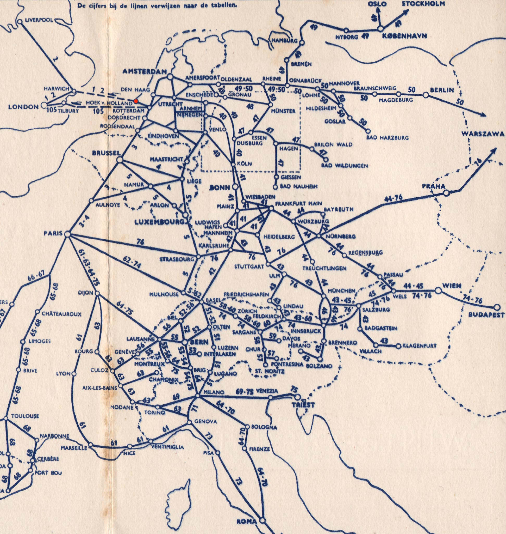 Holland Dutch train / rail maps