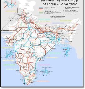 India train rail maps