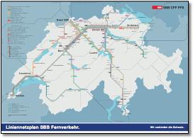 Switzerland rail train maps