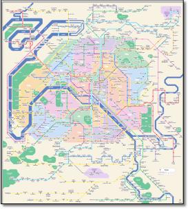 France & Paris train rail maps