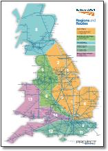 UK rail / train maps including franchise and PTE maps