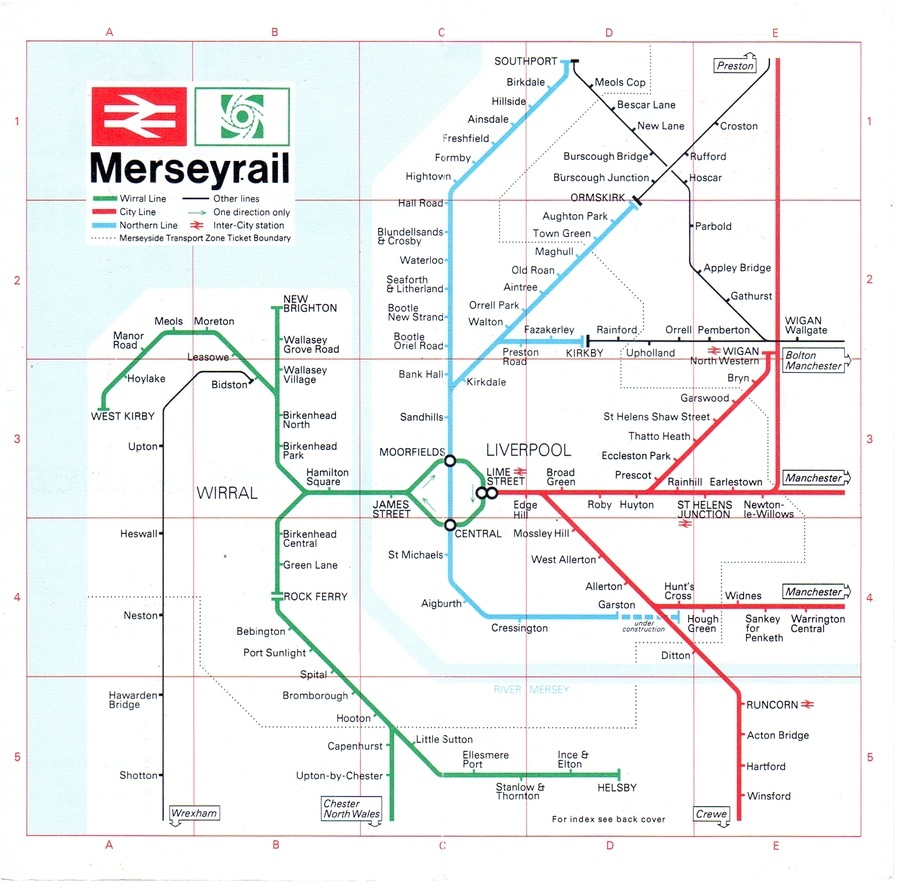 Merseyrail train & rail maps and reviews