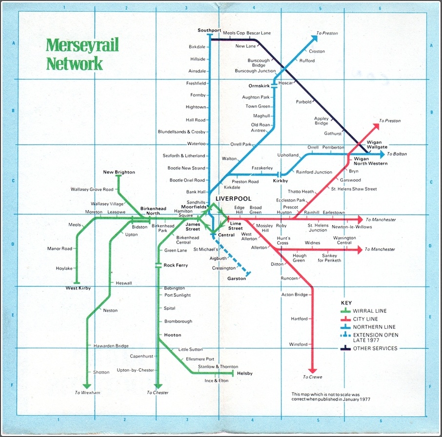 Merseyrail train & rail maps and reviews
