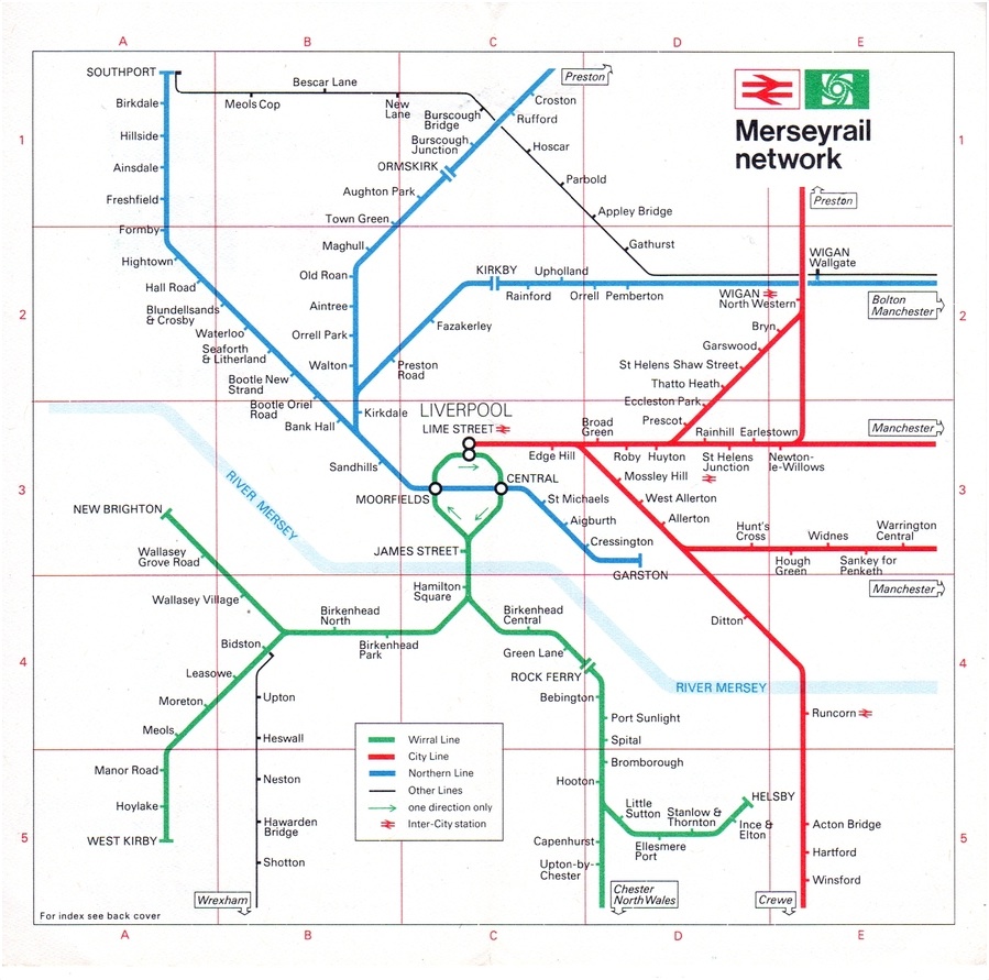 Merseyrail train & rail maps and reviews