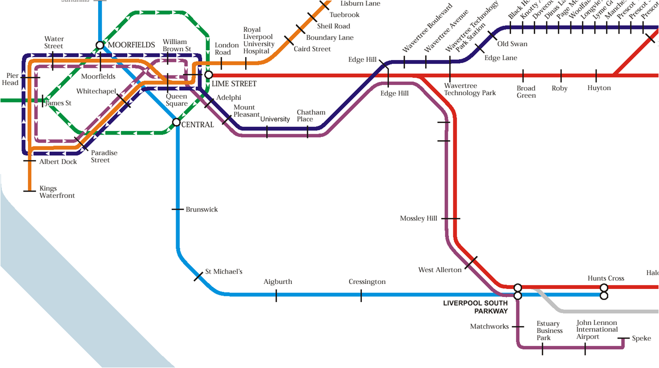 Merseyrail train & rail maps and reviews