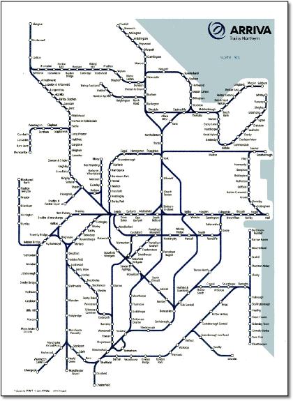 Northern Trains rail maps