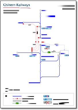Chiltern train / rail map