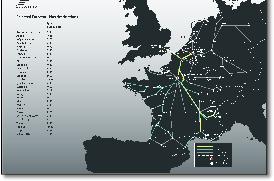 Eurostar train rail maps