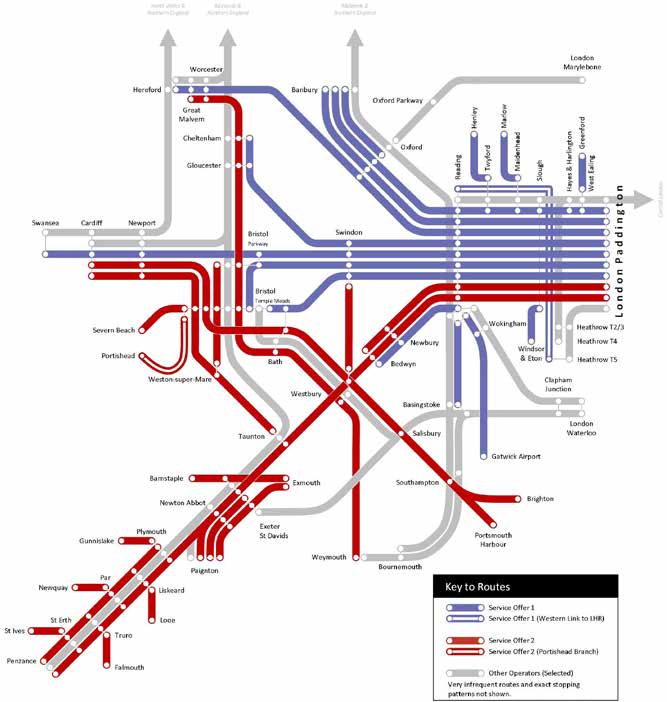 Great Western train / rail maps