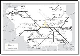 Greater Manchester local train & metrolink network maps