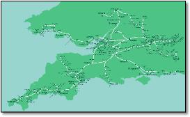 Great Western train / rail maps