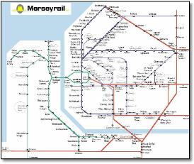 Merseyrail train & rail maps and reviews