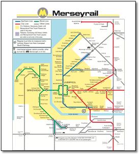 Merseyrail train & rail maps and reviews