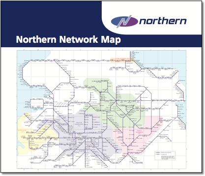 Northern Trains rail maps