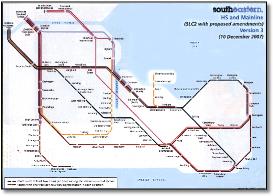 South Eastern train / rail maps