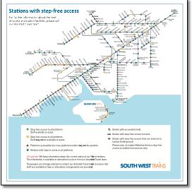 South Western train / rail maps