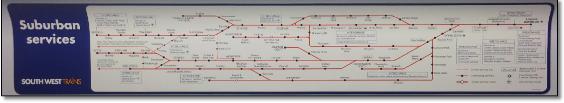South Western train / rail maps
