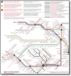 Wales train / rail maps