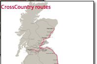 Cross Country train / rail maps